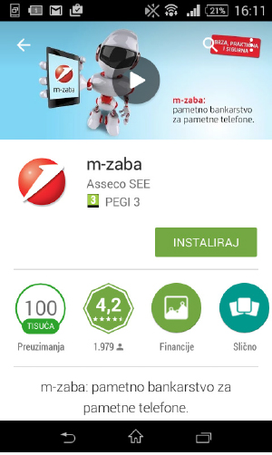 Upute za m-zaba mobilno bankarstvo - Zagrebačka banka